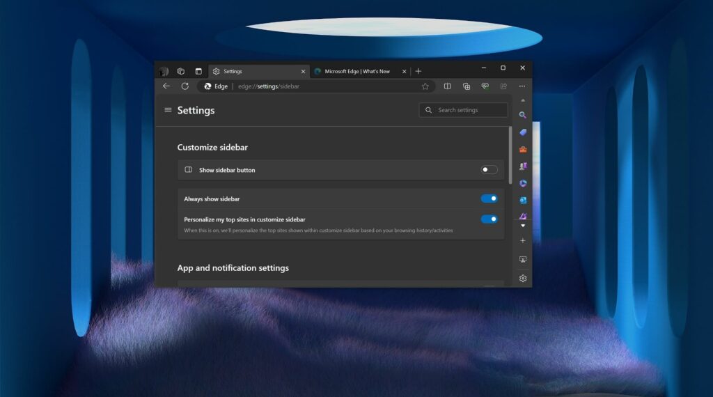 Microsoft Edge 122 finally lets you hide the Sidebar button