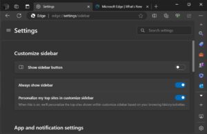 Microsoft Edge 122 finally lets you hide the Sidebar button