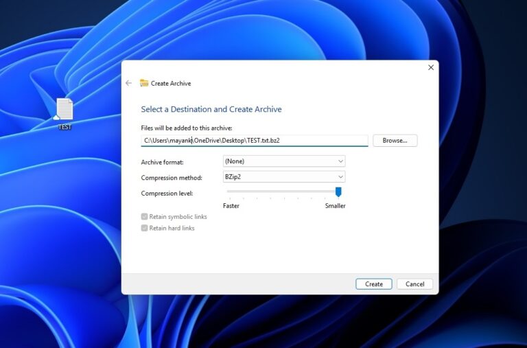 Windows 11 native archive will let you change compression level, method ...