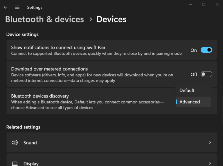 Windows 11 24H2 upgrades Bluetooth accessories' discoverability