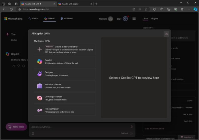 Hands on: Microsoft Copilot now lets you create your own custom GPTs Hands on: Microsoft Copilot now lets you create your own custom GPTs