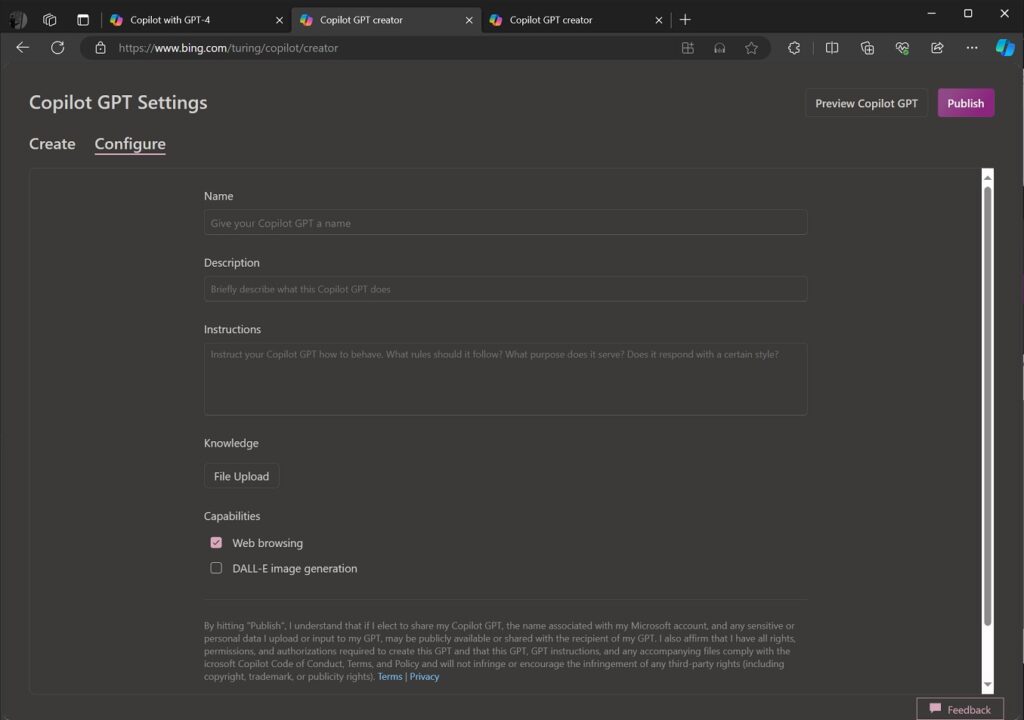 Hands on: Microsoft Copilot now lets you create your own custom GPTs