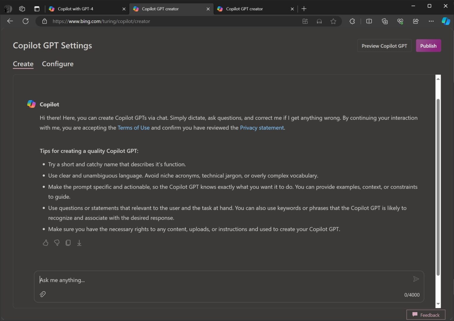 Hands on: Microsoft Copilot now lets you create your own custom GPTs