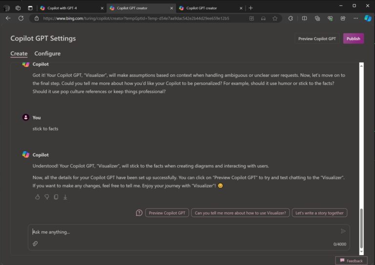 Hands on: Microsoft Copilot now lets you create your own custom GPTs