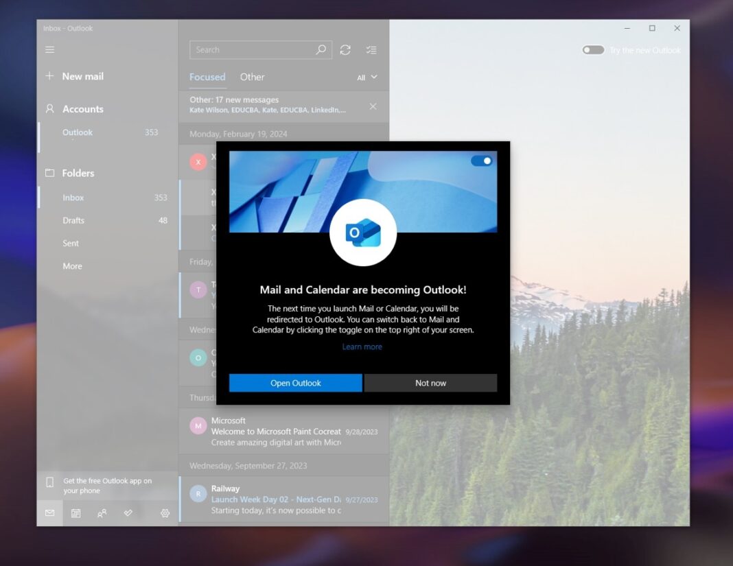 Microsoft: Windows 11 Mail & Calendar stops working after December 31, 2024