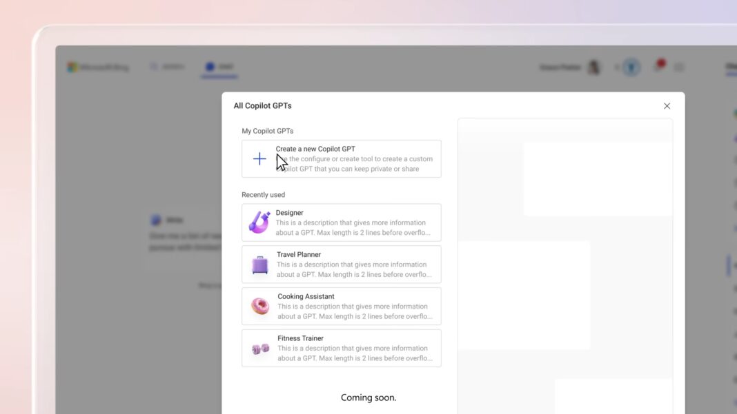 Hands on: Microsoft Copilot now lets you create your own custom GPTs