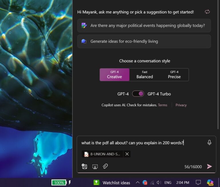 Copilot on Windows 11 & 10 doubles characters limit, gets upload files ...