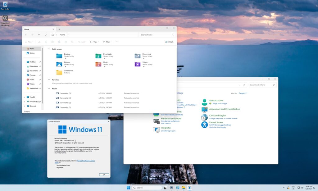 Hands on: Windows 11 version 24H2 LTSC Build 26100 leaks online