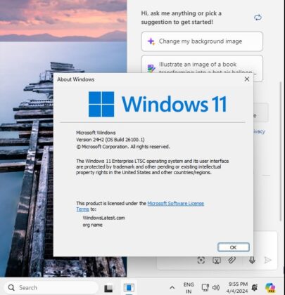 Hands on: Windows 11 version 24H2 LTSC Build 26100 leaks online