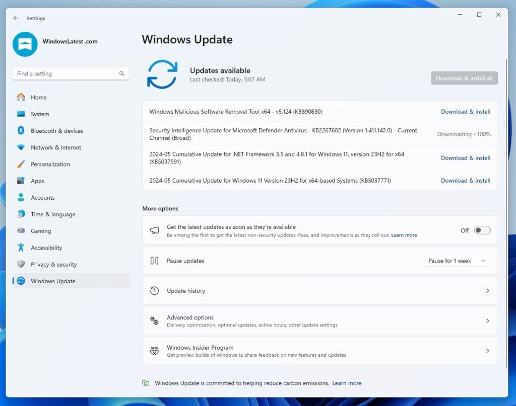 Windows 11 KB5037771 out with Start menu features (direct download)