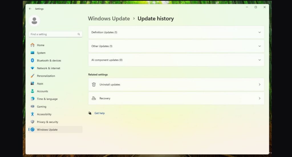 Windows 11 Build 26217 hints at AI Component updates via Windows Update
