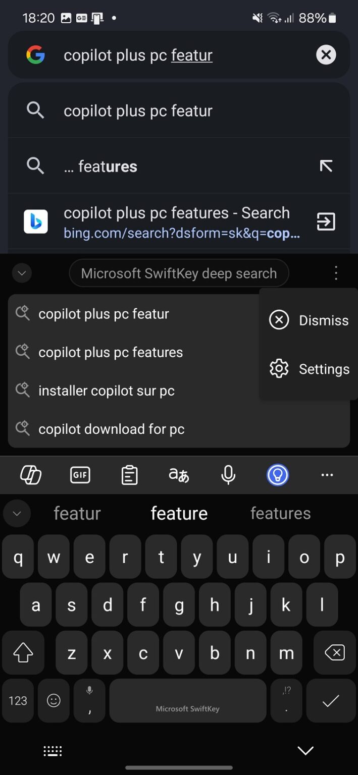 Microsoft SwiftKey Android's Bing Deep Search sends you away from Google