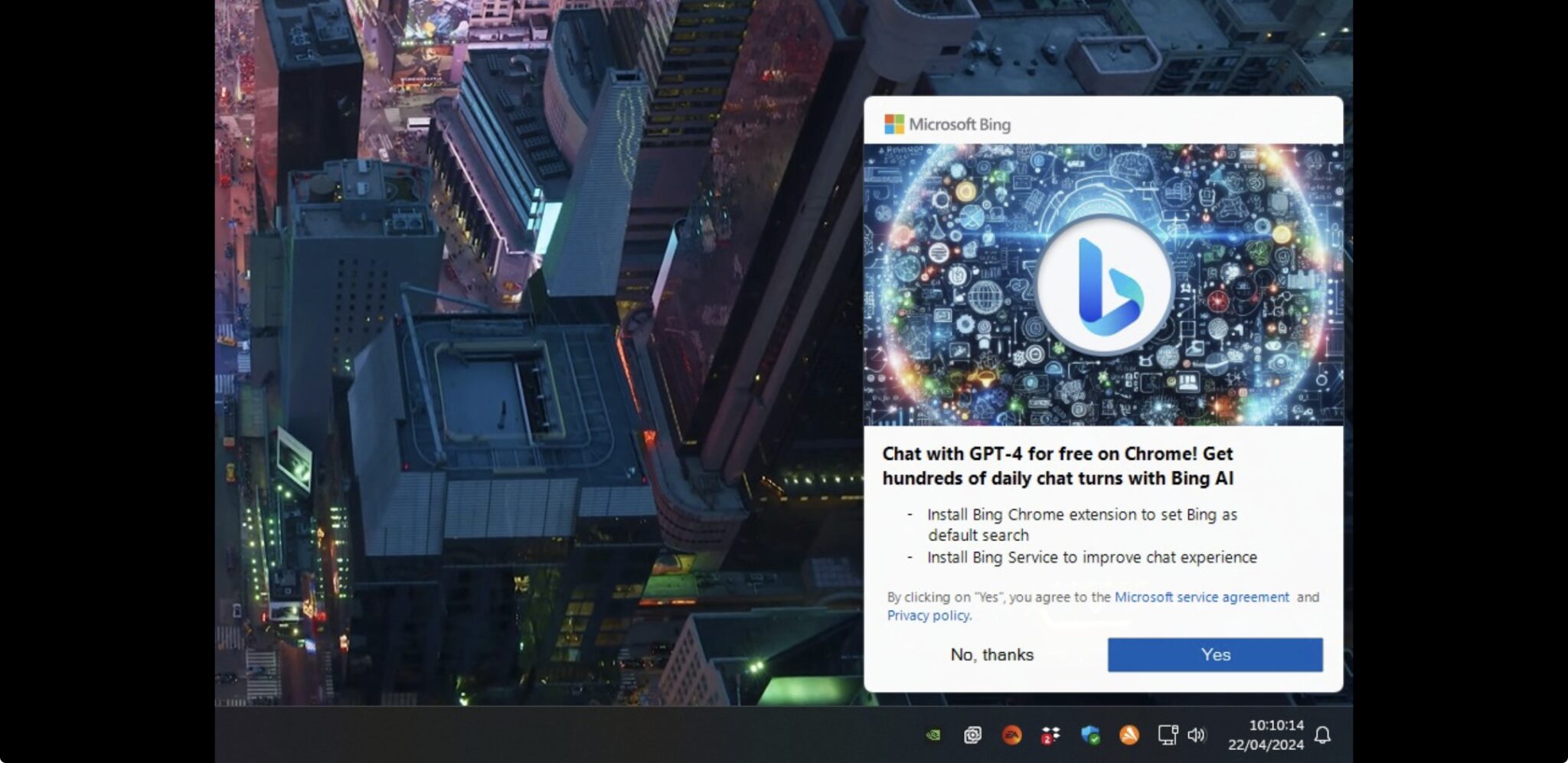 Windows 11's pop-up nagging Chrome users to use Bing rolls out to more PCs