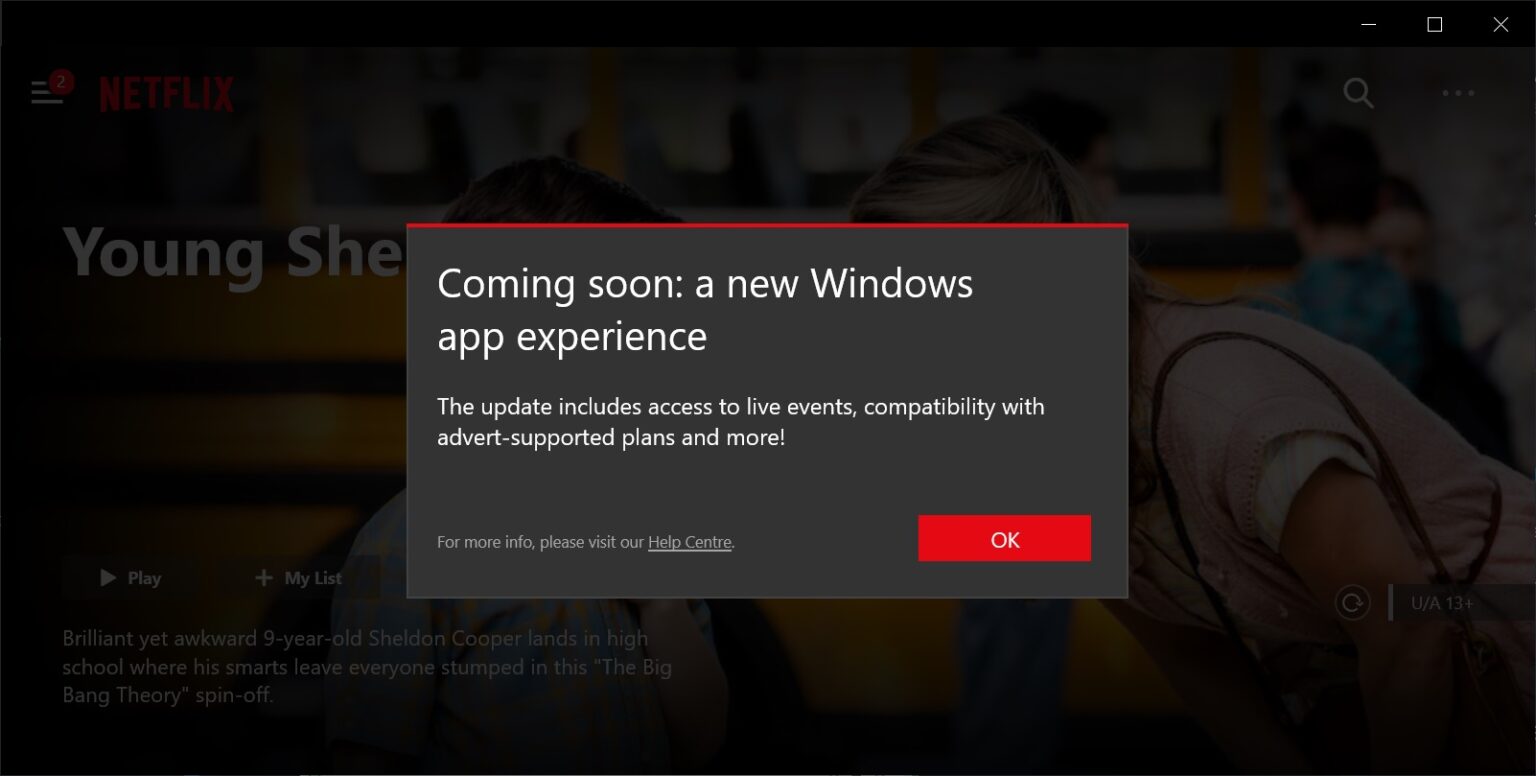 Netflix teases a new Windows 11 app with ads, but no Downloads feature