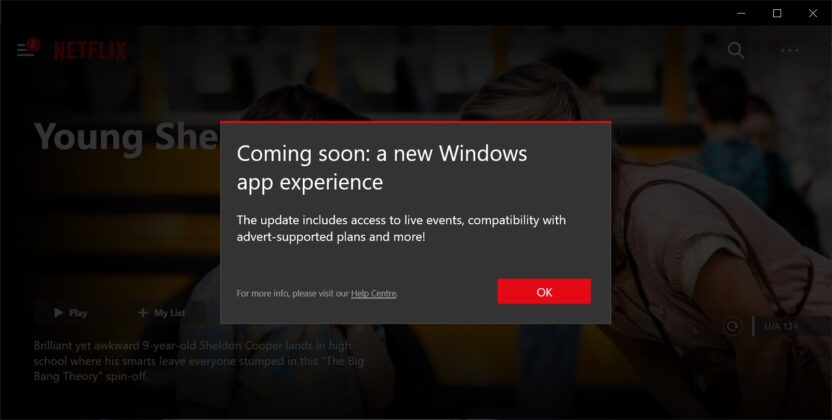 Netflix teases a new Windows 11 app with ads, but no Downloads feature