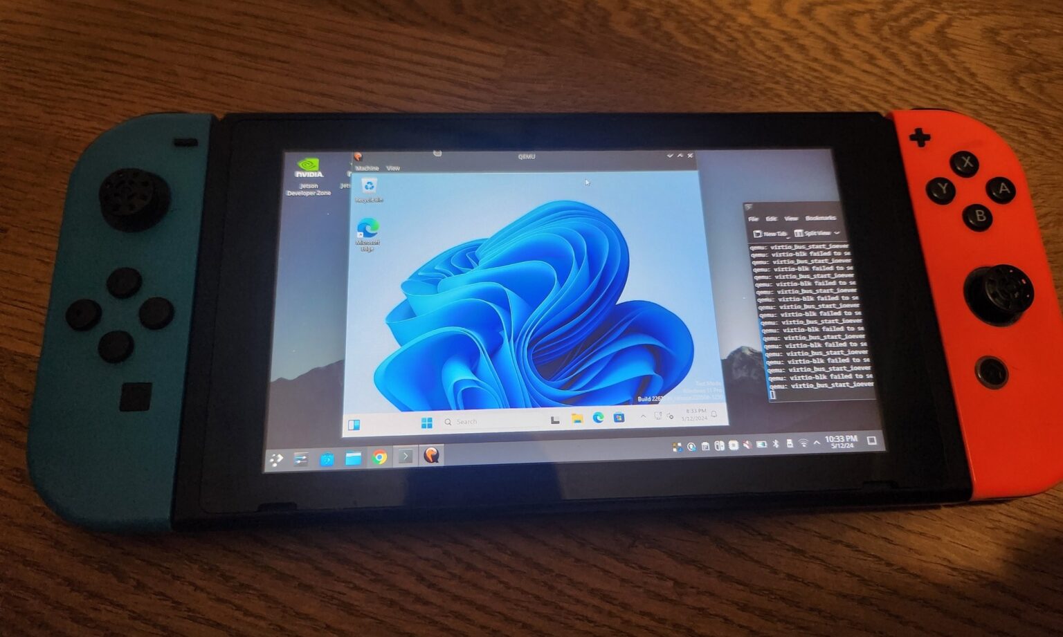 Watch: Dev runs Windows 11 ARM on Nintendo Switch using QEMU Linux ...