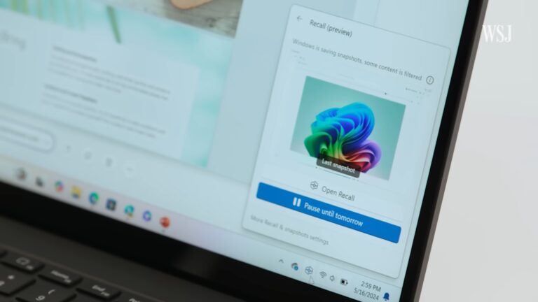 Windows 11 24H2 KB5038575 removes Microsoft Recall AI