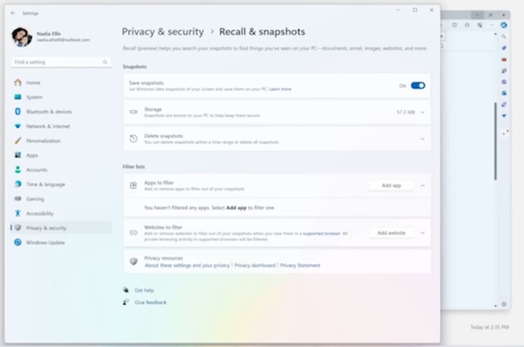 Microsoft details Windows 11 Recall AI privacy, security: it records screen