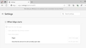 Microsoft Edge experiment blocks access to settings if Windows 11 is not activated