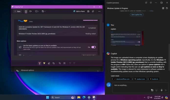 Windows 11's Snipping Tool is getting Microsoft Bing integration