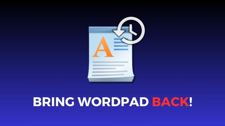 You can restore WordPad in Windows 11 24H2