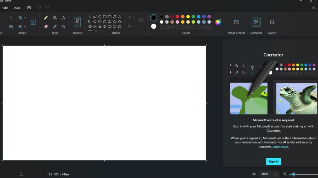 Windows 11 24H2 Paint AI requires a Microsoft account and NPU