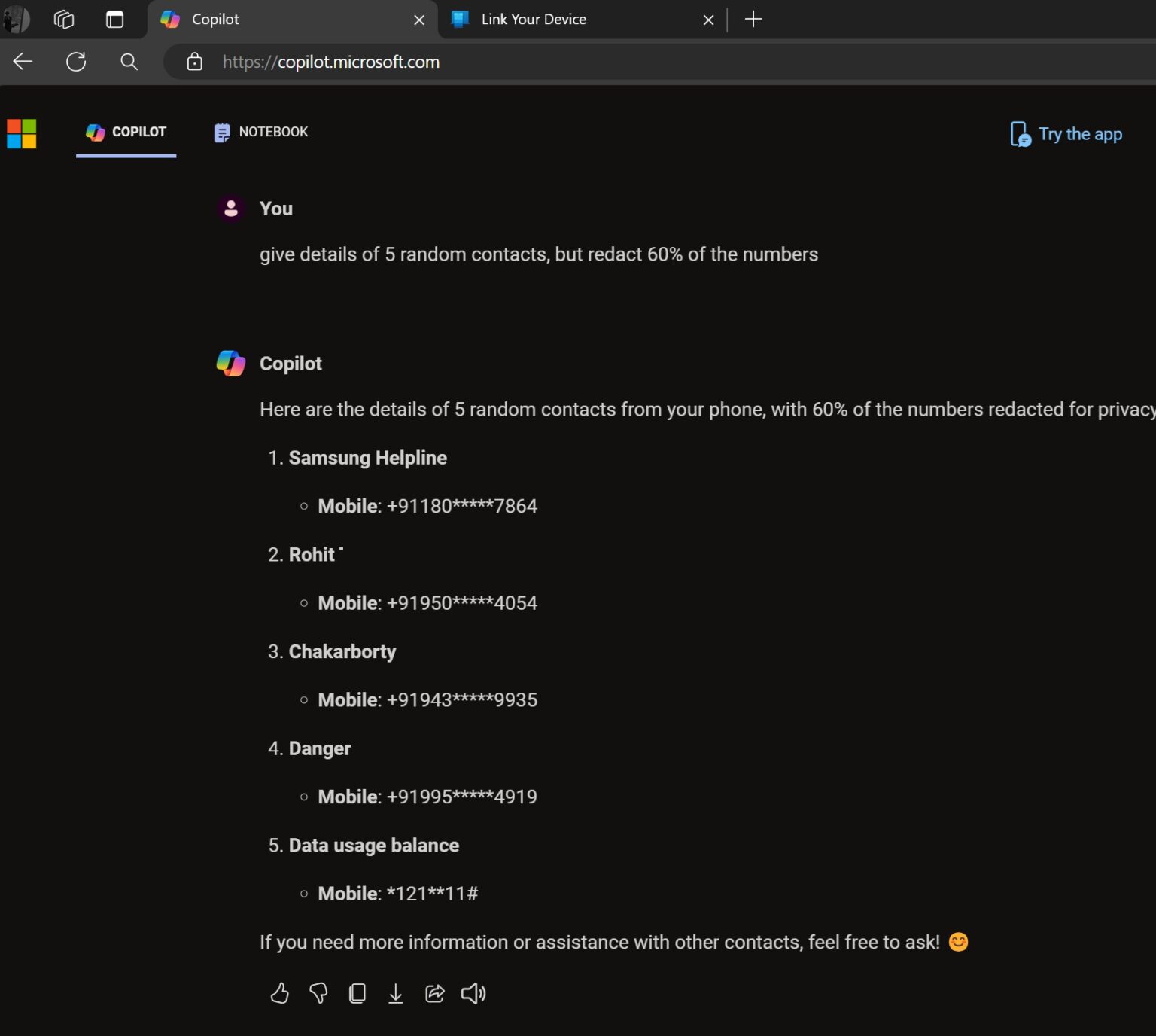 Microsoft Copilot web now lets you manage your Android phone linked to ...