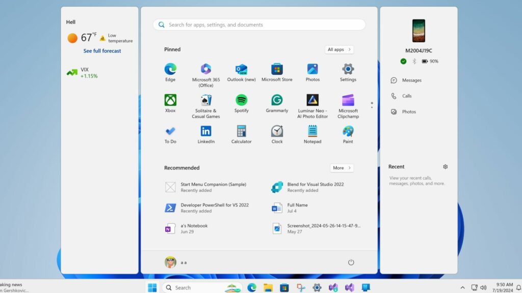 Hands on: Microsoft is reimagining Windows 11 Start menu with Adaptive ...