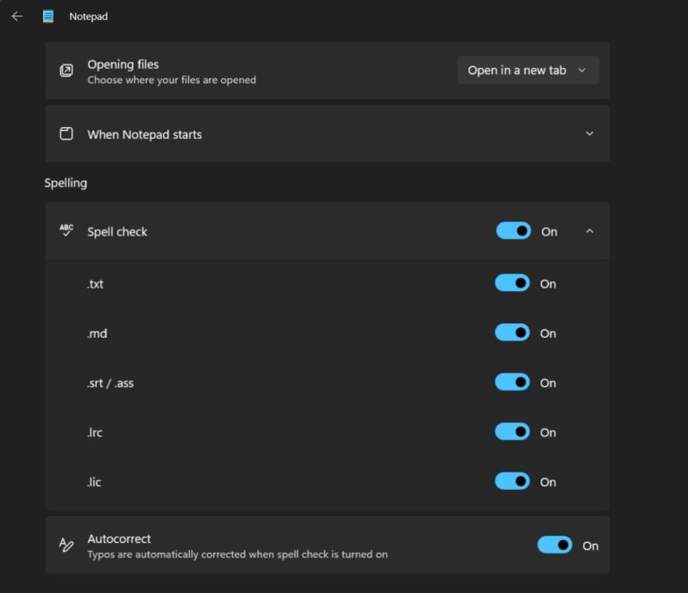 Notepad finally gets spellcheck and autocorrect on Windows 11