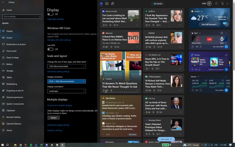 Windows 10's MSN feed feature now covers more than half of your desktop ...