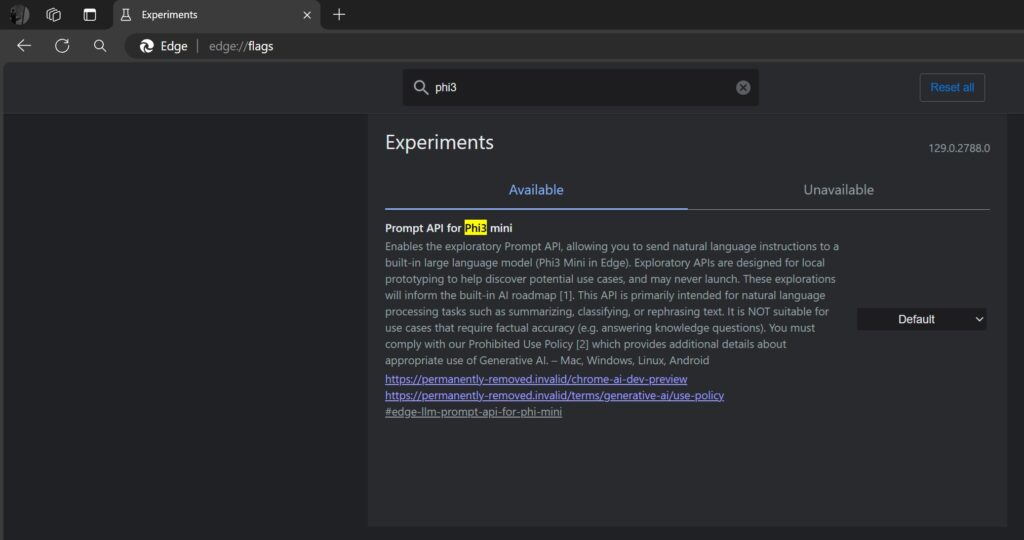 Microsoft Edge might run Phi3 Mini AI model locally on Windows 11 and ...