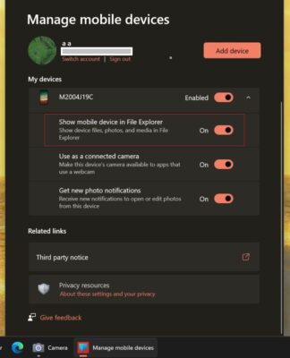 Hands-on: Access Android Phone storage using File Explorer in Windows 11
