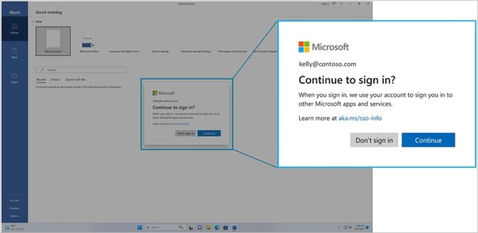 Windows 10, Windows 11 will reduce single sign-on "Continue to sign in ...