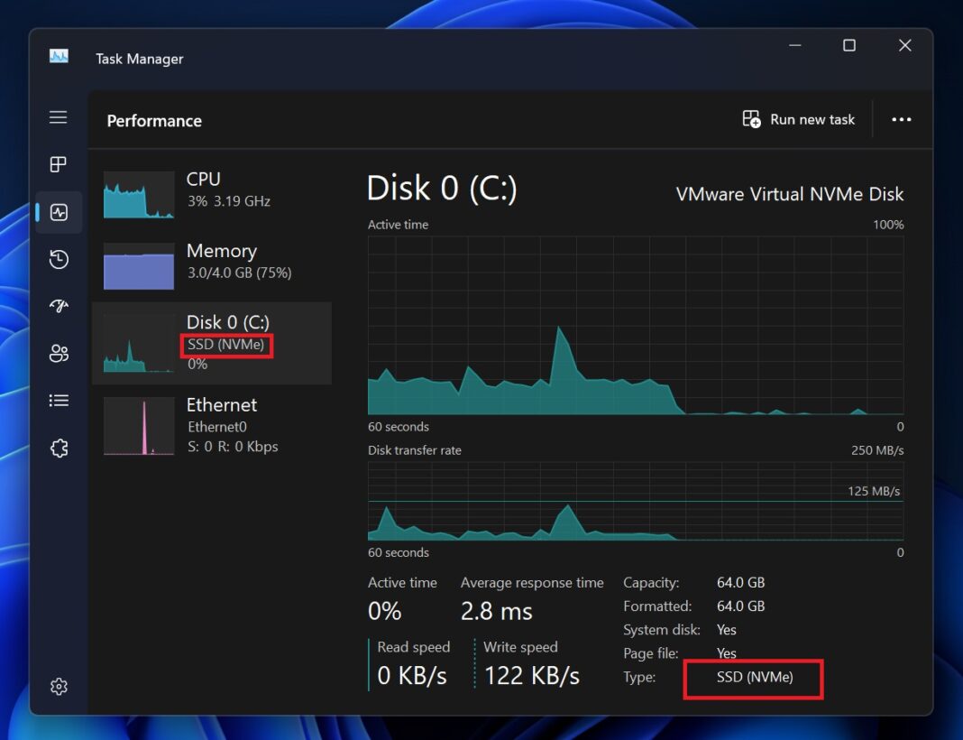 Windows 11 will show more Disk details in the Task Manager
