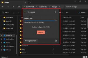 Hands-on: Access Android Phone storage using File Explorer in Windows 11