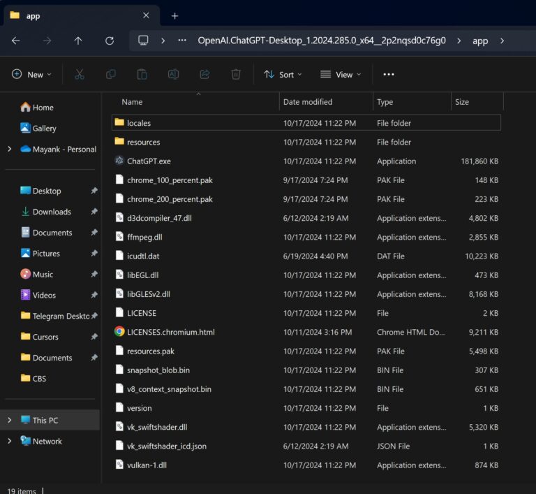 I tried the official ChatGPT app for Windows 11, and it's just an ...