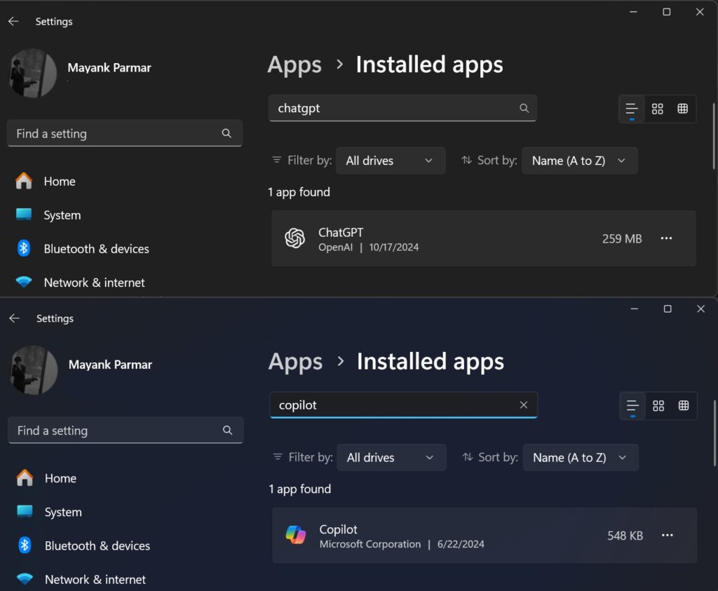 I tried the official ChatGPT app for Windows 11, and it's just an ...