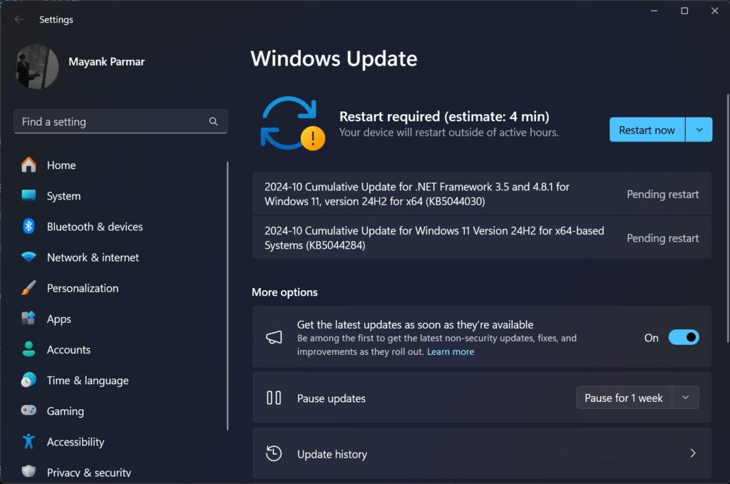 Windows 11 KB5044284 (24H2) first update out (direct download .msu)