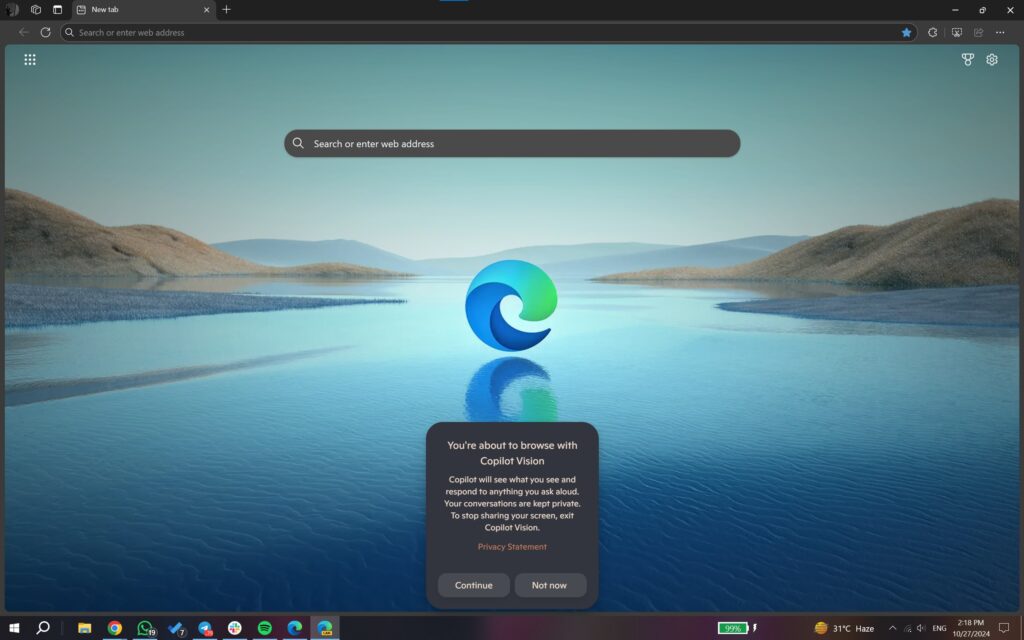 Microsoft Edge gets new Copilot UI, hints at Copilot Vision, loses ...