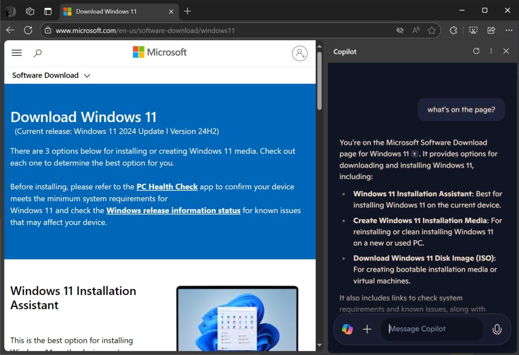 Microsoft Edge gets new Copilot UI, hints at Copilot Vision, loses ...