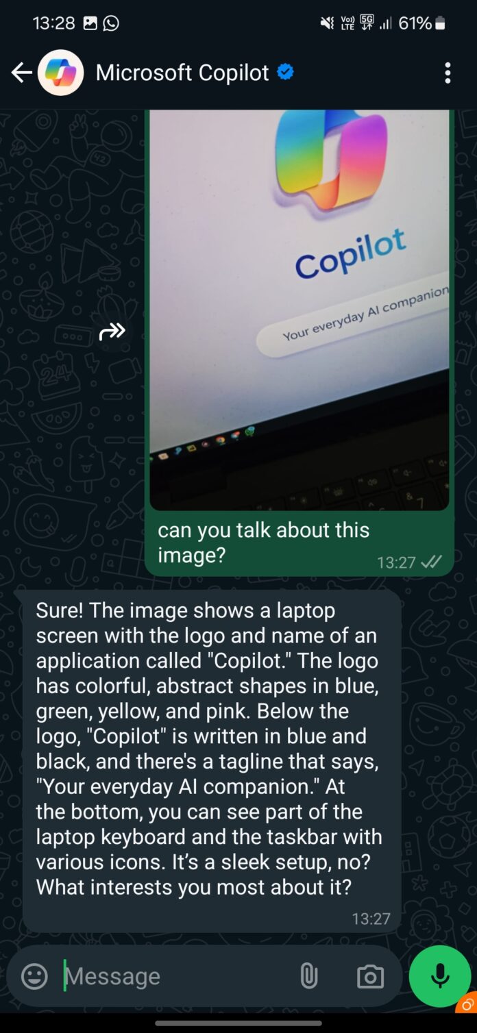 Hands on: Microsoft Copilot now works inside WhatsApp, supports DALL-E ...