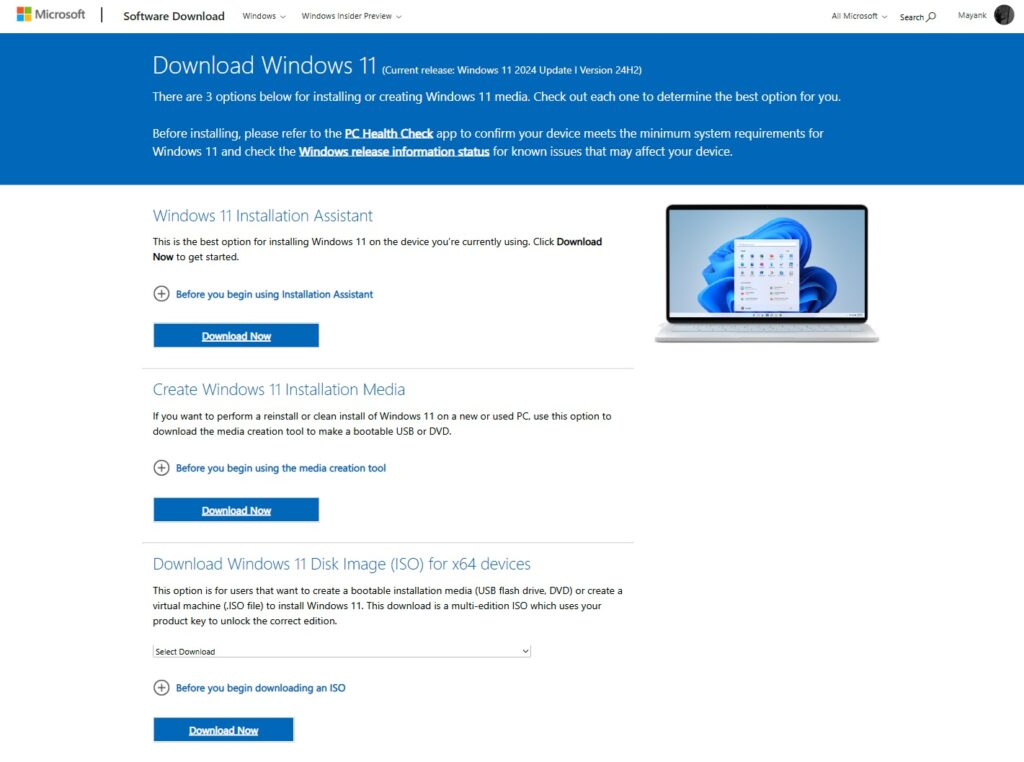 Download Windows 11 24H2 ISO (offline installer), official release...