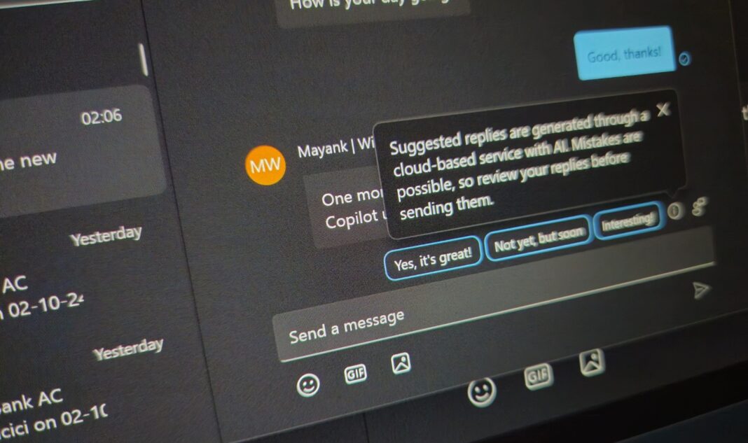 Windows 11's Phone Link brings AI to Android messages with suggestions ...