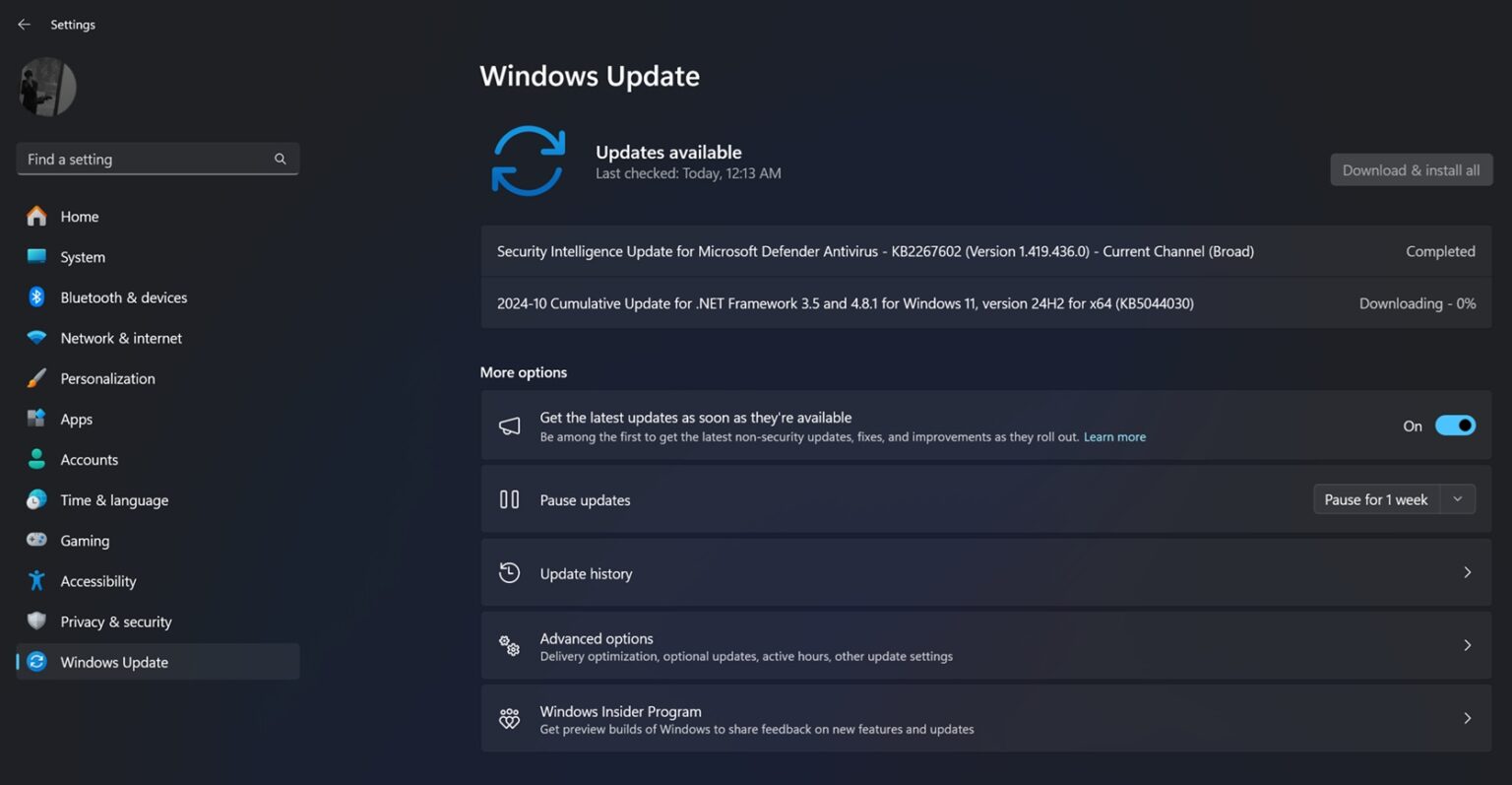 Windows 11 KB5044284 issues, update fails. KB5044285 also have issues ...