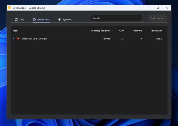 Google is building a new Task Manager for Chrome on Windows 11 to boost performance