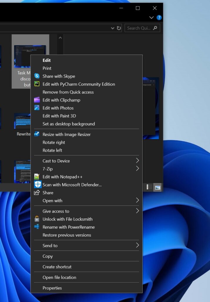 Windows 11's modern context menu falls into the same clutter trap as ...