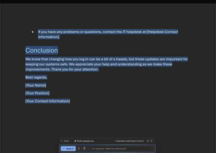 Windows 11: First look at Copilot AI-powered Word UI for Microsoft 365