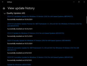 Microsoft confirms issues in Windows 10 KB5045594, KB5044273 (mandatory ...