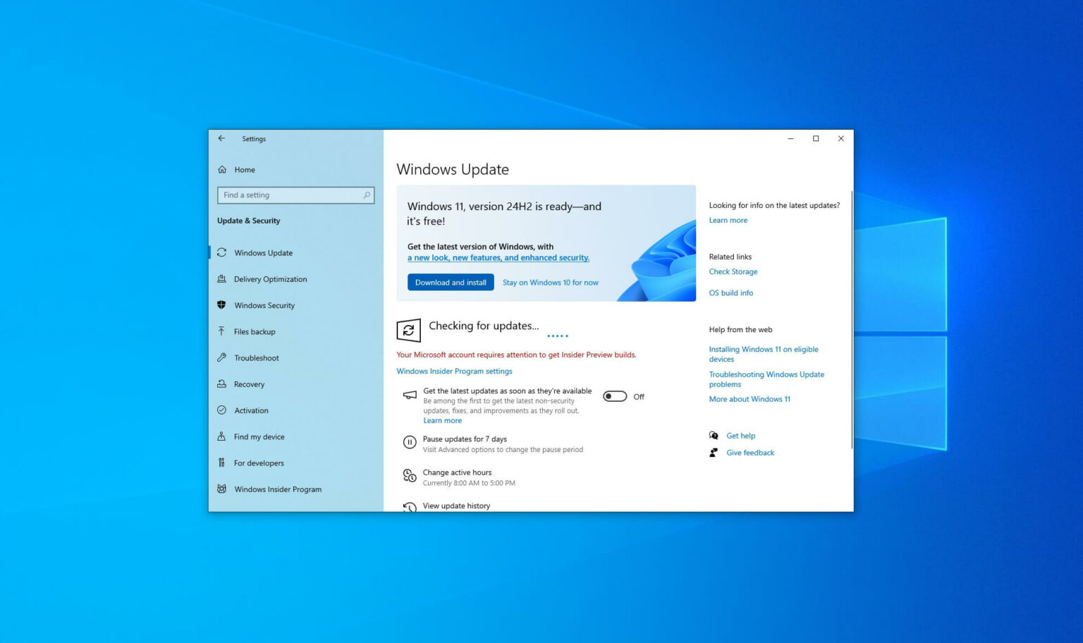 Microsoft begins promoting Windows 11 24H2 on Windows 10 to push migration