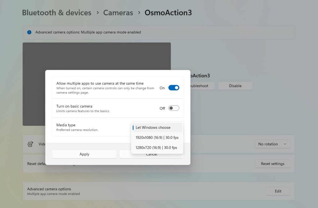 Windows 11 now lets you easily change camera FPS (frame rate), quality ...